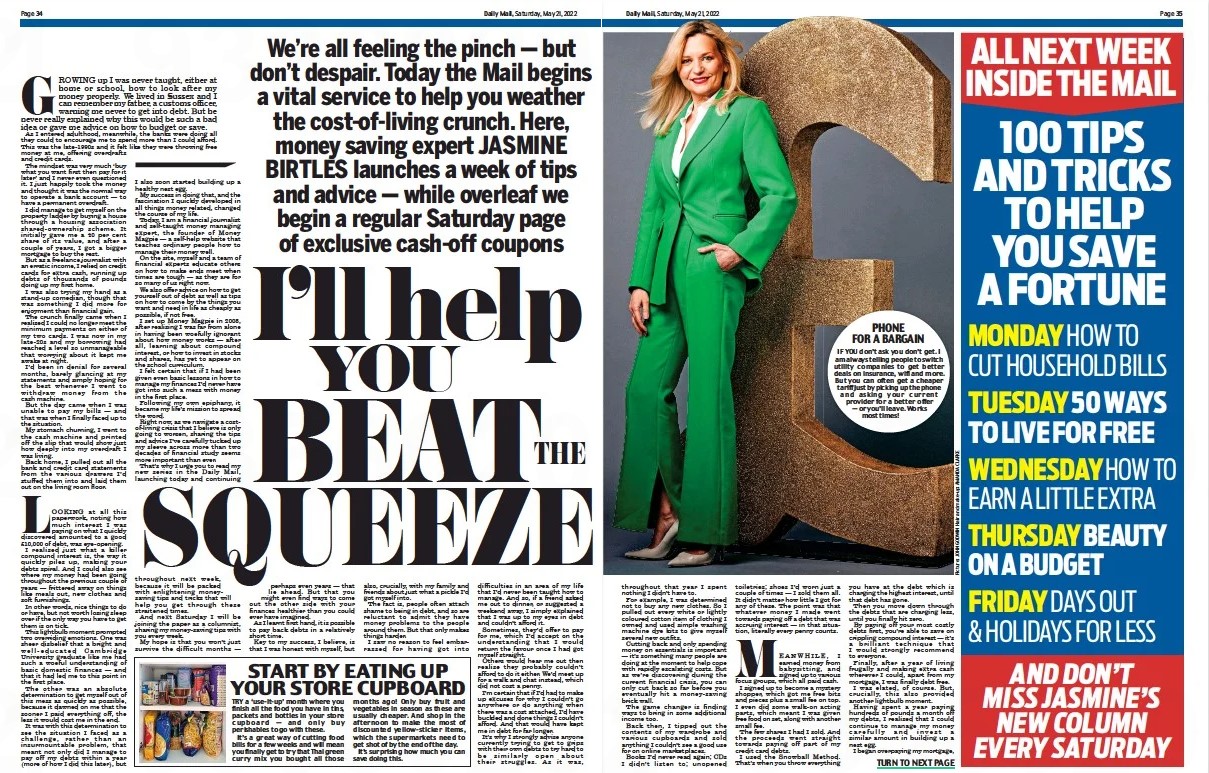 Meet Jasmine Birtles, The Daily Mail's new Money Saving Columnist ...